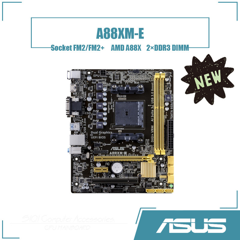 [ใหม่] เมนบอร์ด ASUS A88XM-E 2DDR3 DIMM AMD A88X ซ็อกเก็ต FM2/FM2+ เมนบอร์ดเดสก์ท็อป | Shopee ...