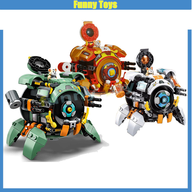 75976 Wrecking Ball Building Blocks Overwatch Hammond ตัวละครเกม Mecha ...
