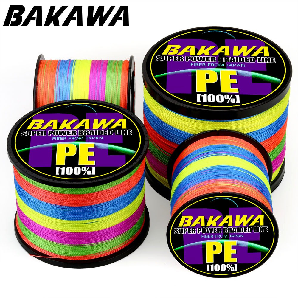 สายถัก BAKAWA สายตกปลา 300M 100M 500M 1000M 12 Strands สายตกปลาถัก X12 Multifilament สําหรับ ...