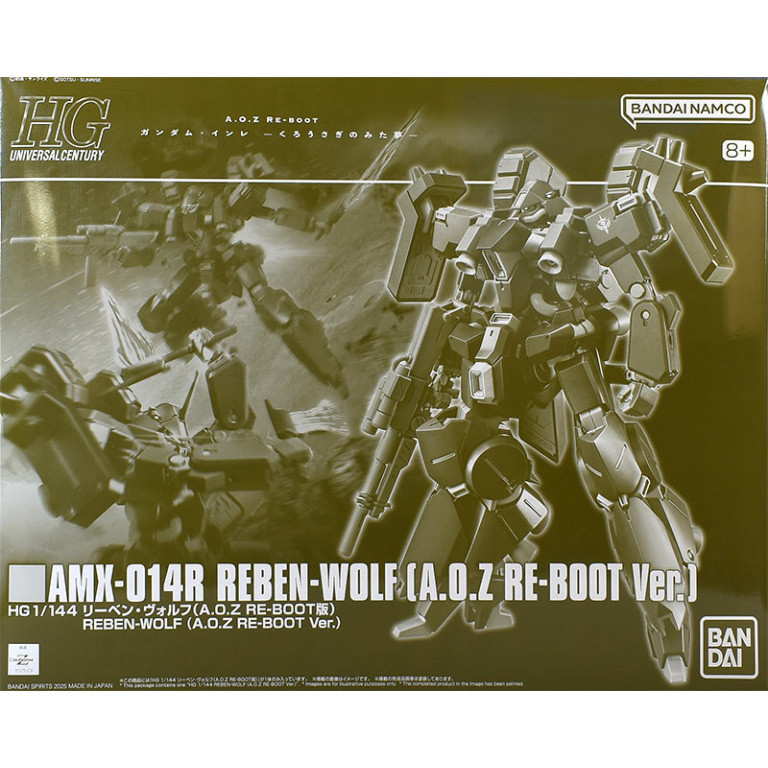 GUNDAM PB Limited HGUC AMX-014R Rebirth Wolf AZ RE-BOOT อะนิเมะสินค้าของสะสมประกอบรุ่น | Shopee ...