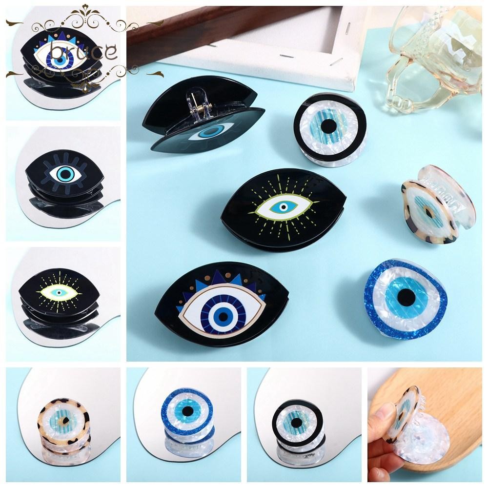 BRUCE Blue Devils Eye Shark Clip, Hairpin Korean สไตล์ Blue Demon Eye ...