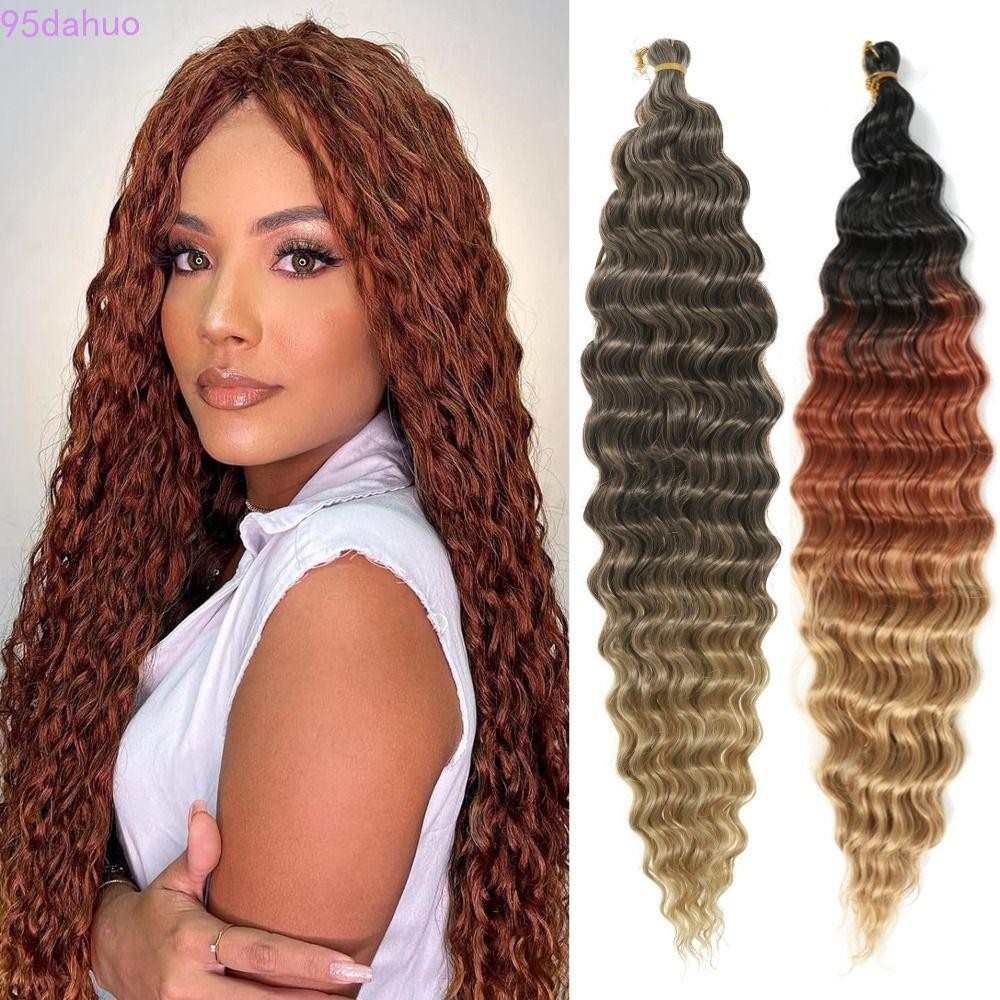 DAHUO Twist ถักผม, Afro Curly Hair Extension, Fluffy Freetress Ombre 22 นิ้วสังเคราะห์ เพื่อ ...