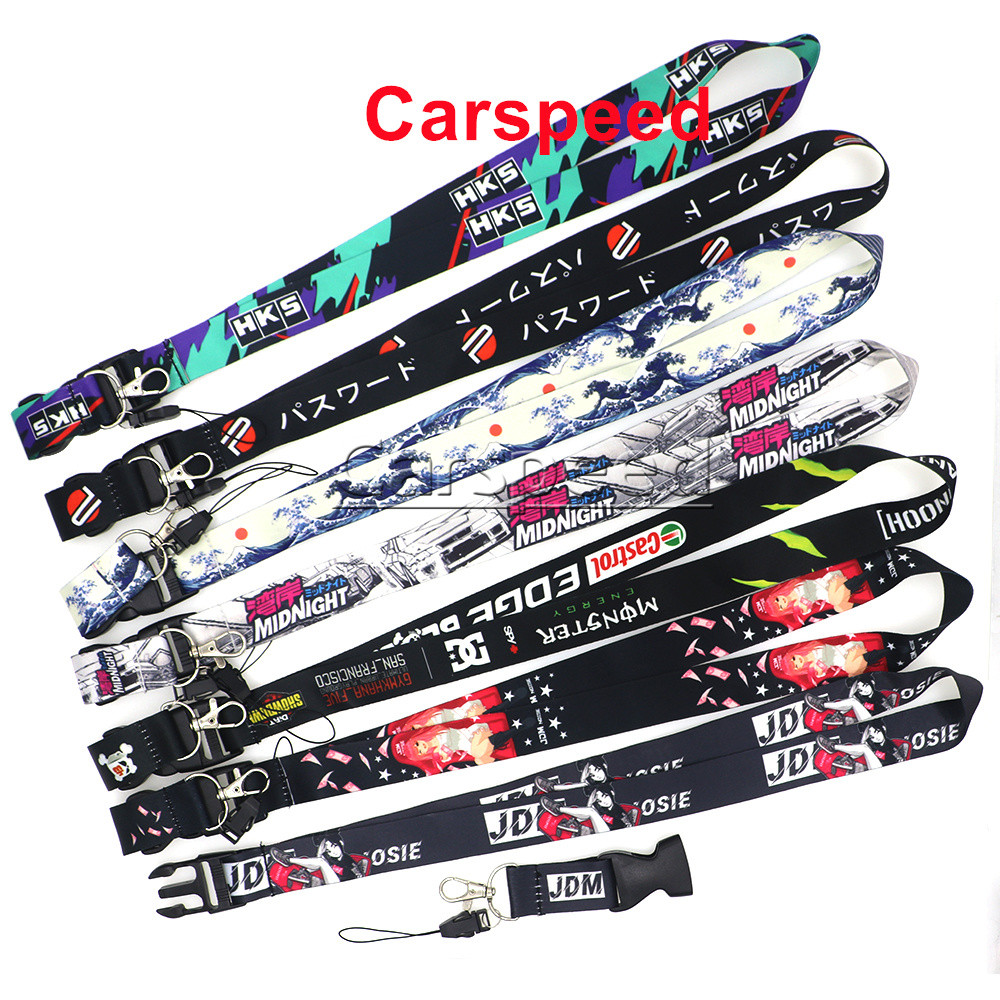 ใหม่ JDM สไตล์ Lanyard พวงกุญแจการ์ดทํางาน ID โทรศัพท์มือถือ Key แขวน ...