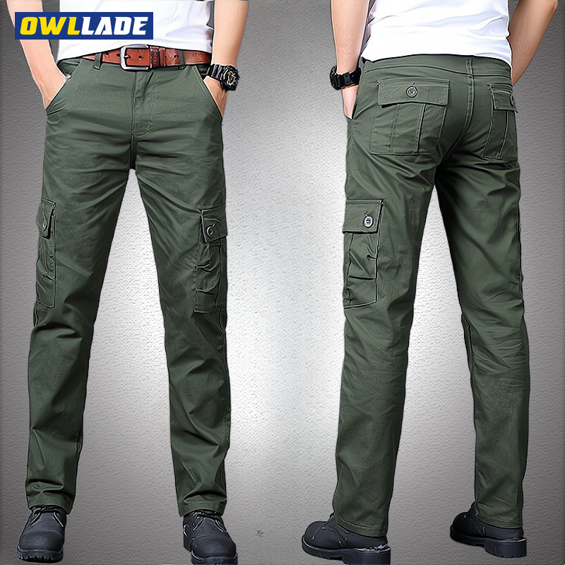 OWLLADE Tactical Cargo Pants ผู้ชายสีเขียว B02 2T | Shopee Thailand