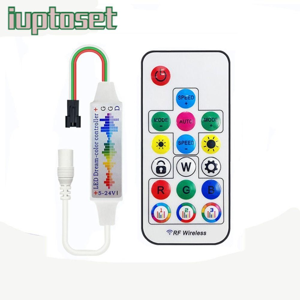 IUPTOSET เพลง Led Controller, DC5-24V แอดเดรส Led Strip Light, DC/USB ...