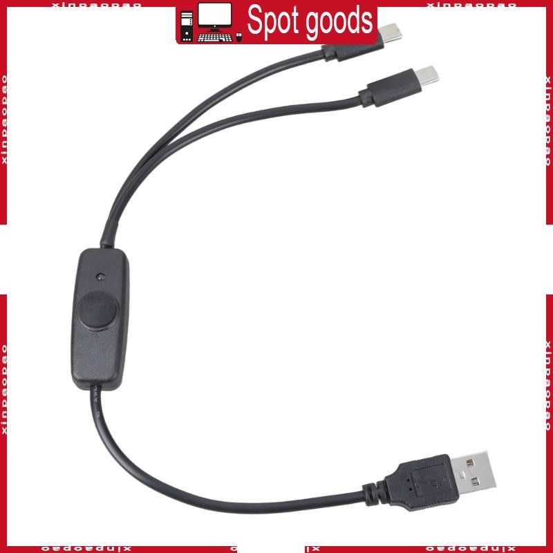 XI Double USB C Cable Double Ended USB to USB C Splitter สายชาร์จ 2 in ...