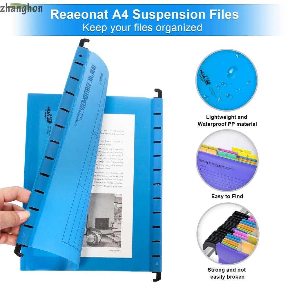 ZHANGHONG A4 Quick Labor โฟลเดอร์, ประเภทระงับตะขอ A4 ไฟล์, A4 สี PVC สุ่มตู้เก็บเอกสาร Dividers ...