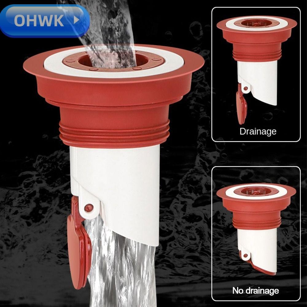 OHWK อ่างล้างจานกรอง, ABS Dectable Shower Floor Drain, Universal Backflow Preventer Anti-กลิ่น ...