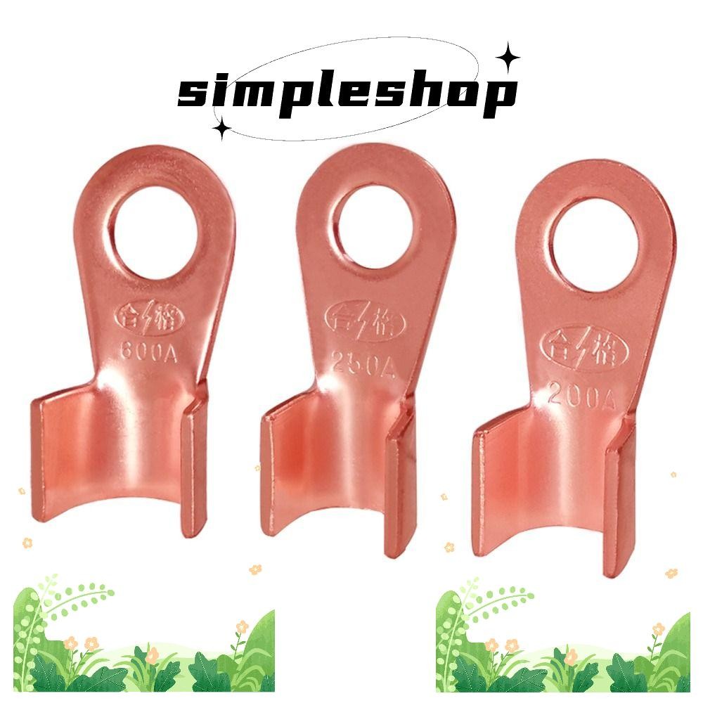 SIMPLESHOP 10 ชิ้น/แพ็ค OT สายเชื่อมต่อชุด, 10A-80A ทองแดง OT ลวดจมูก Terminal Crimp, Non-ฉนวน 1 ...