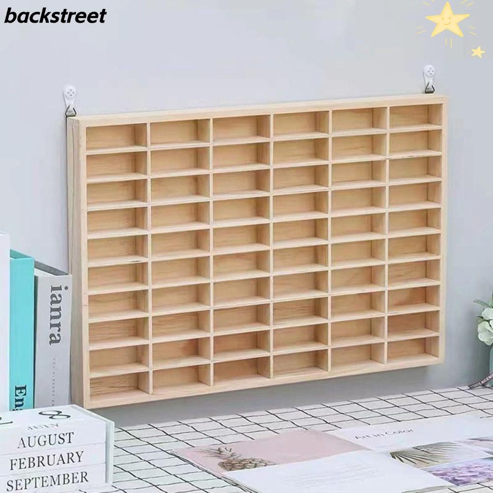 BACKSTAGE Collectors Shelf, 50 กริดไม้จอแสดงผล,แบบพกพาติดผนังรถรุ่นชั้น ...