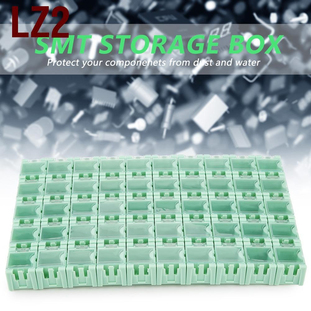 LZ2 SMD คอนเทนเนอร์สีเขียว 50PCS คอนเทนเนอร์ SMT ที่เก็บของชุด SMT ที่ ...