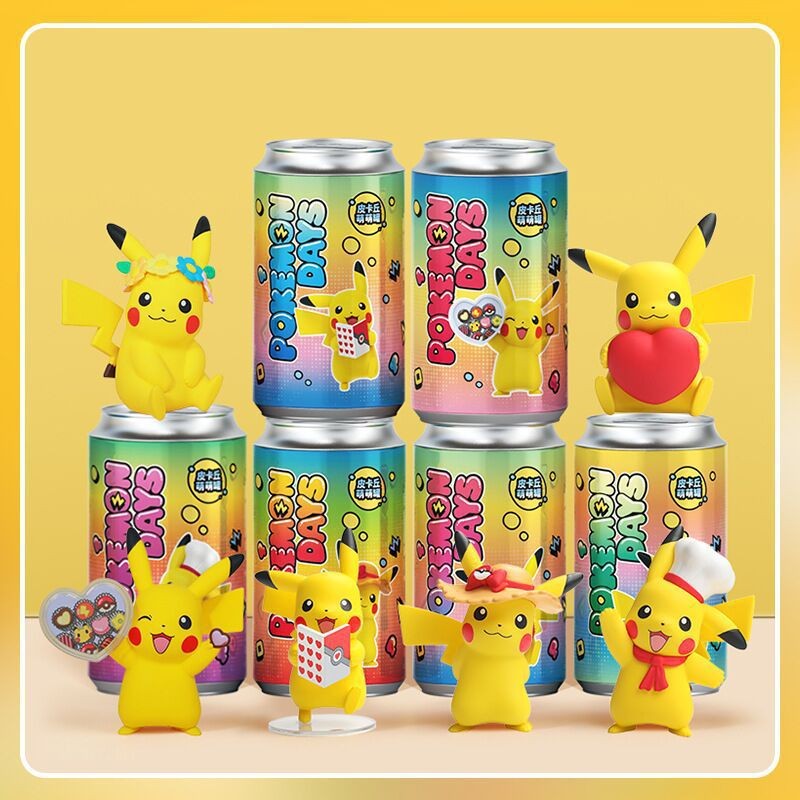 Genuine Pokemon Cute Can Blind Box Decoration Female Fashion Pikachu ...