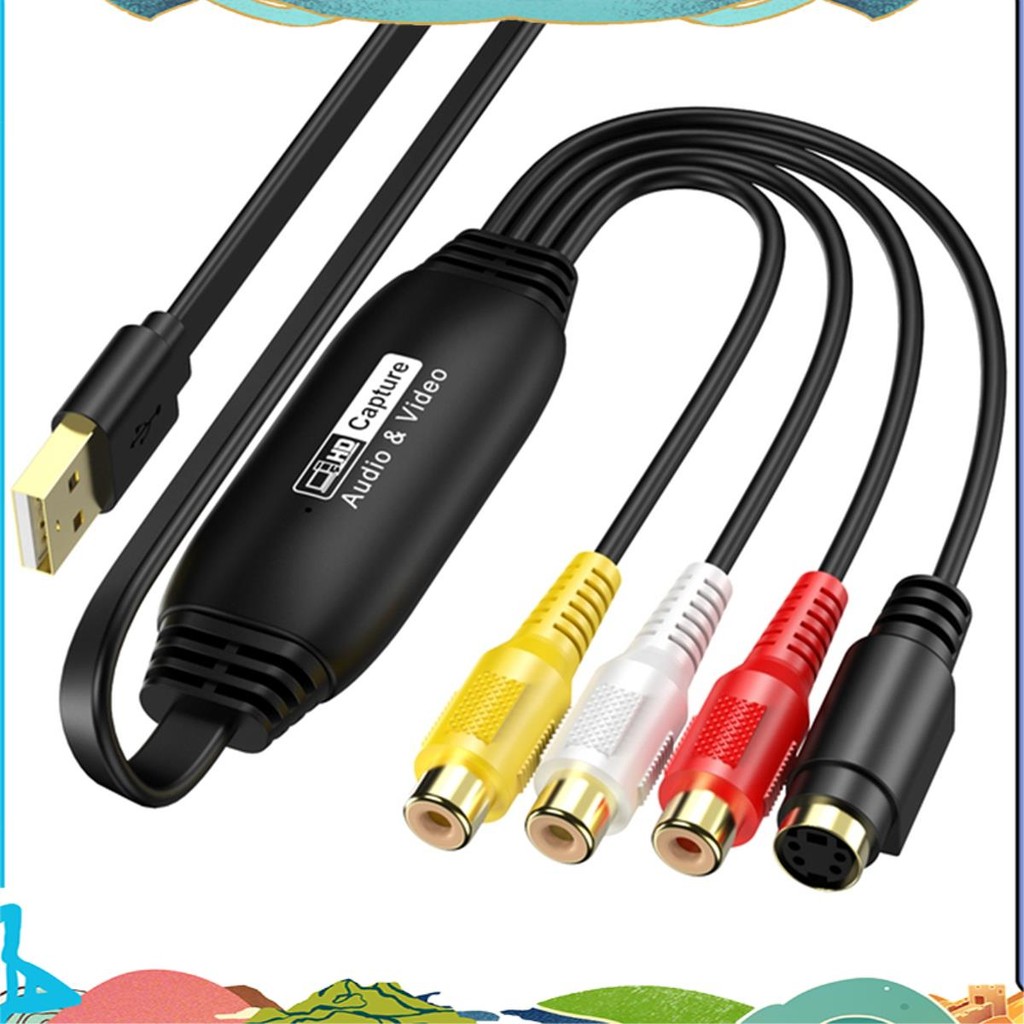 USB Video Capture to Digital Converter USB 2.0 Video Audio Capture Card ...
