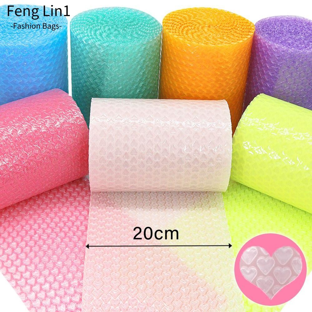 FLIN 0.2*6M บรรจุภัณฑ์บัฟเฟอร์,หนากันกระแทกรูปหัวใจ Bubble Wrap, บรรจุภัณฑ์น่ารักบัฟเฟอร์ Bubble ...