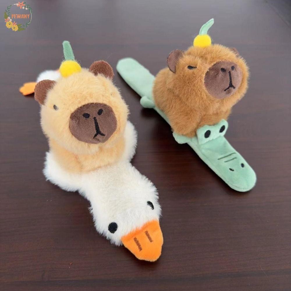 PEWANY Capybara Plush Slap Bracelet, Clap Ring Clap Circle Toy Capybara ...