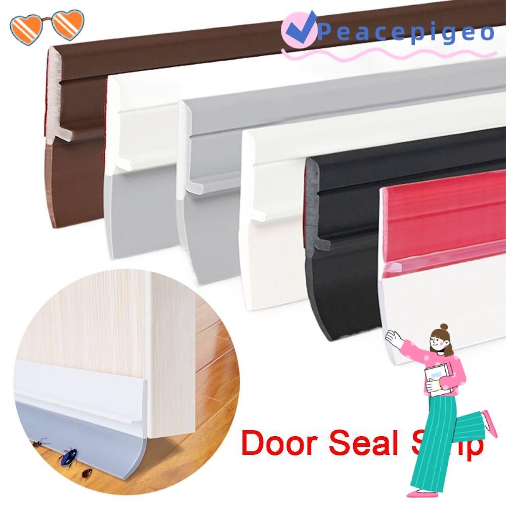 PEACEPIGEO ตัวกั้นประตู, แถบซีลประตู PVC กันเสียง, กันลมป้องกันการชนกันหน้าต่างที่มีความยืดหยุ่น ...