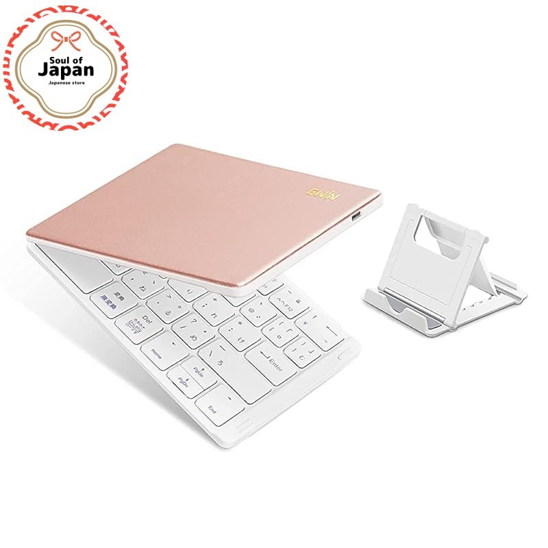 Ewin Wireless keyboard Bluetooth Japanese layout Foldable Bluetooth keyboard Multi-pairing 4 ...