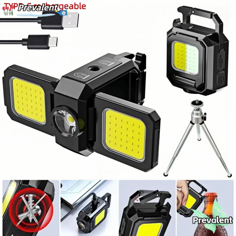 ไฟพวงกุญแจ PREVA 90° ไฟทํางานซังแบบชาร์จไฟแบบพับได้, ลูเมนสูงแบบพกพา ...