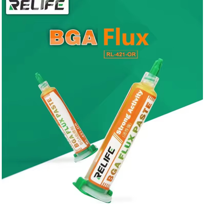 ฟลักซ์ RELIFE RL-421/RL-422 สำหรับงานบัดกรีและรีบอลชิป BGA, SMD, PGA บน ...