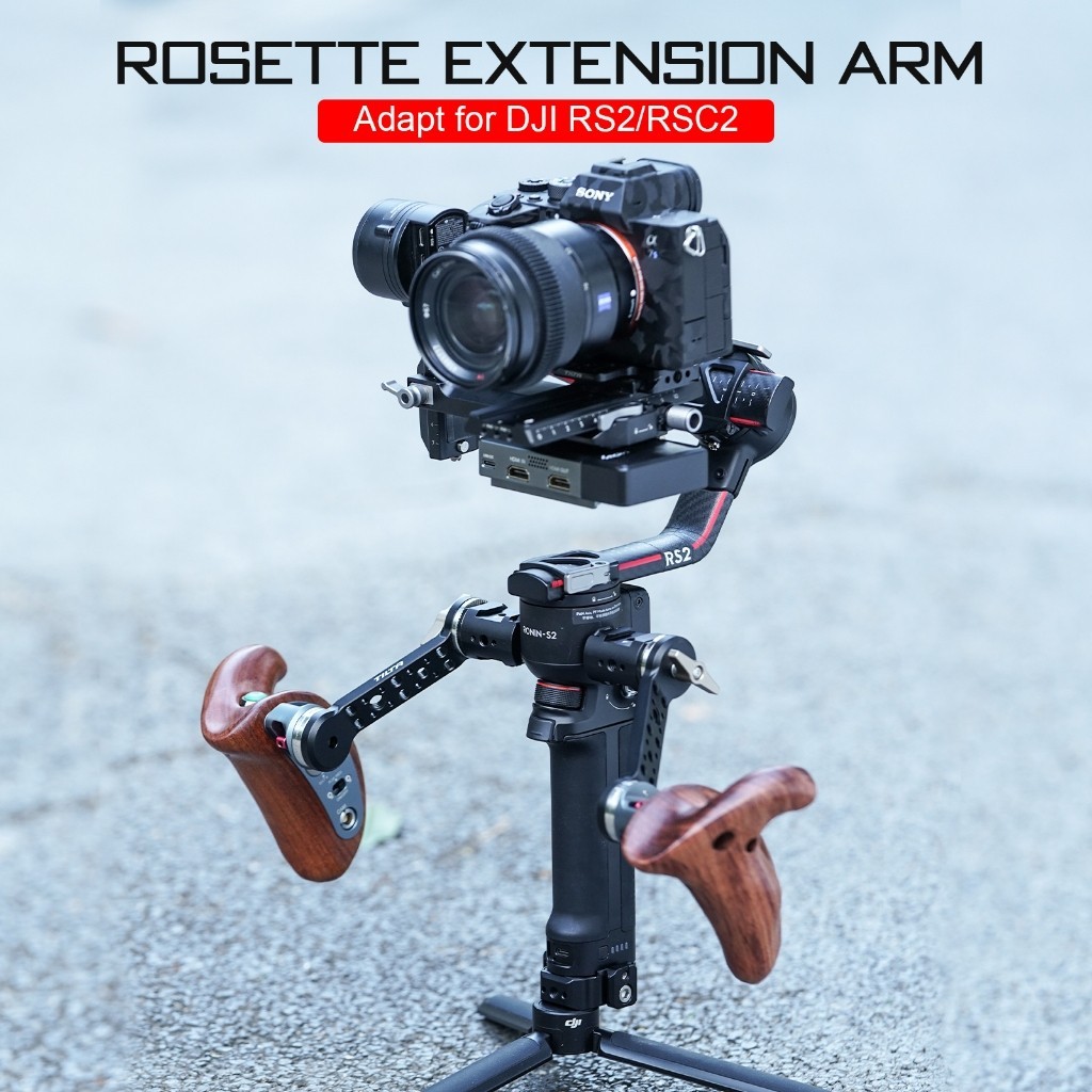 TILTA Rosette Extender Arm ใช้งานร่วมกับ Any ARRI มาตรฐาน Rosette การเชื่อมต่อ DJI Ronin Gimbal ...