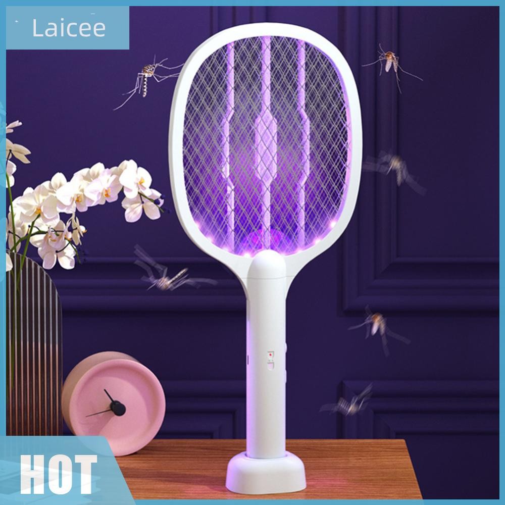 [Laicee.th] 2 in 1 Bug Zapper Racket มือถือไฟฟ้า Fly Swatter ชาร์จ Fly Killer และโคมไฟดักยุง ...