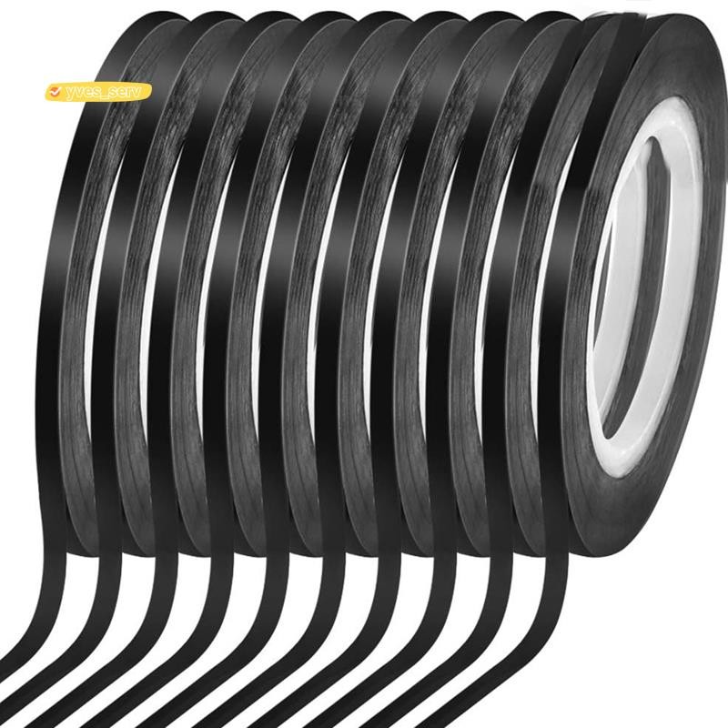 yves_service1/8 เทปไวท์บอร์ดบางสีขาวเทปกระดานเส้น Pinstripe แห้งลบเทป ...