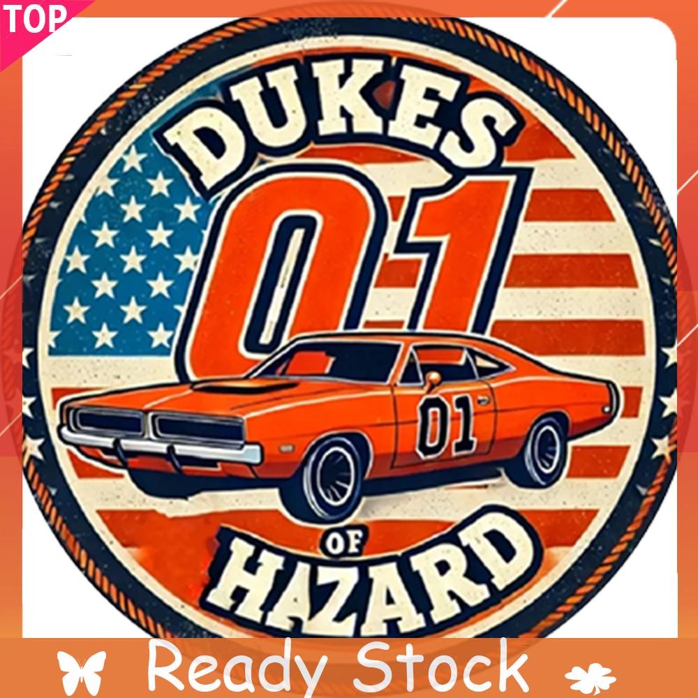 โลหะ Dukes Brothers ป้ายดีบุกรอบภาพวาดเหล็ก Wall Home Bar Decor30x30 ...