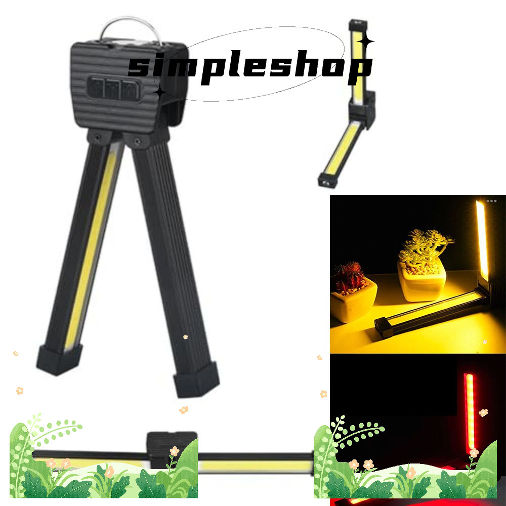 SIMPLESHOP โคมไฟยิม รุ่นดูดแม่เหล็ก 7th Gear Dimming ไฟฉายพร้อมตะขอแขวน 180 องศาพับไฟ LED ทํางาน ...