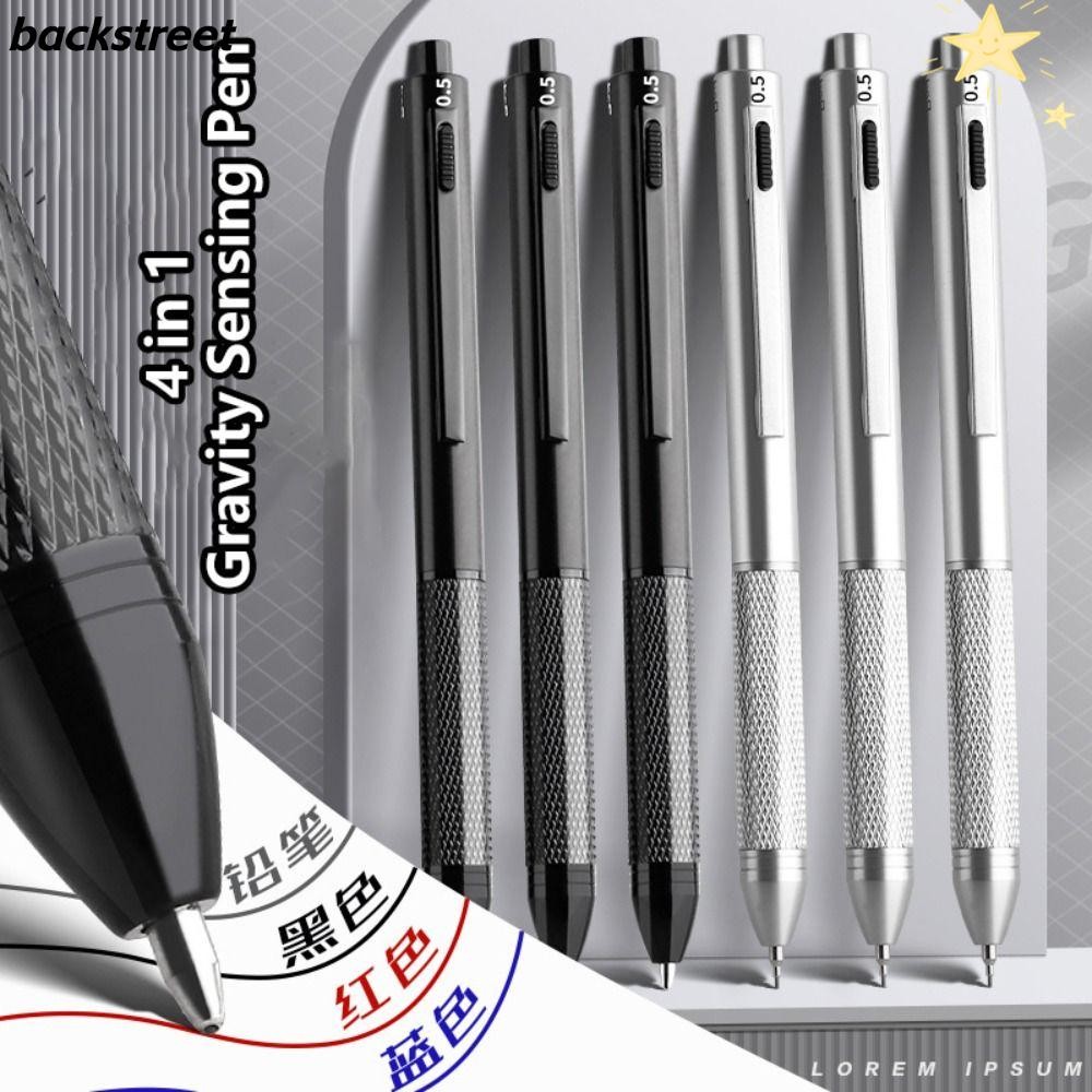 BACKSTAGE Gravity Sensing Pen, Press Type Metal Multi-Function Pen ...