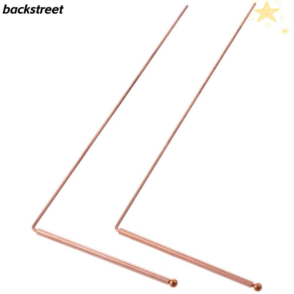 BACKSTAGE 2PCS แท่ง Dowsing ทองแดงบริสุทธิ์ 99.9% Copper Ghost อุปกรณ์ ...