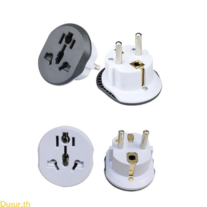 Dusur European Germany Plug from USA to EU Travel 2 Pin Wall Plug ...