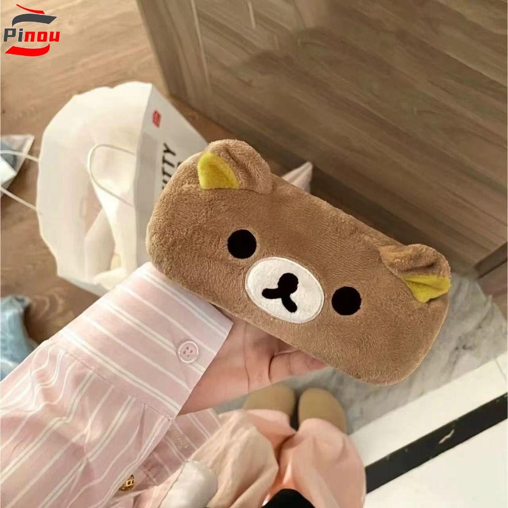 PINOU กล่องแว่นตาการ์ตูน พิมพ์อะนิเมะ Rilakkuma Plush แบบพกพา Kawaii ...