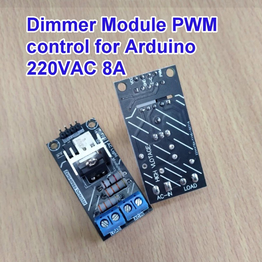 Dimmer Module PWM control โมดูลขับมอเตอร์/หรี่ไฟ Arduino 220VAC 8A ...