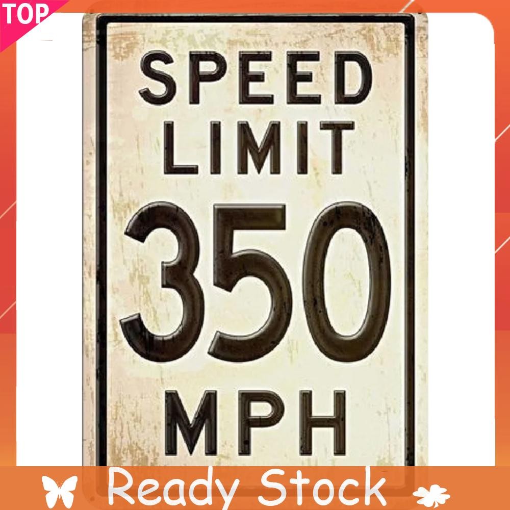 Vintage Metal Speed Limit Tin Sign ภาพวาดเหล็กสี่เหลี่ยม Decor30x40cm ...
