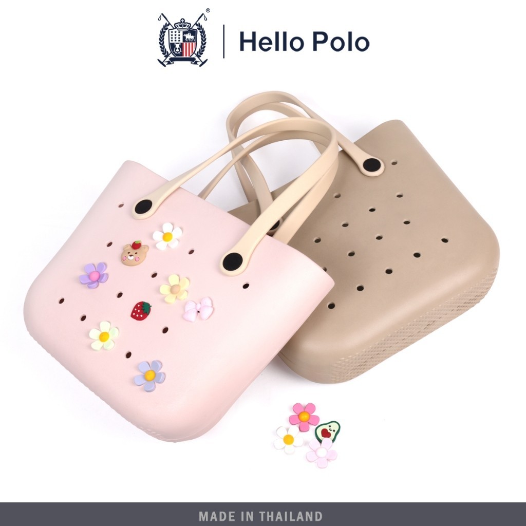 Hello Polo รุ่น BH2002 กระเป๋าแฟชั่น ใบใหญ่ ทรงโท้ท ใส่ของได้เยอะ ยาง ...