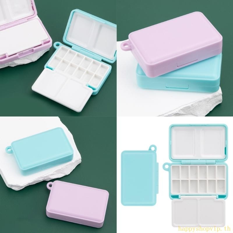HSV Mini จิตรกรรมกล่องกล่องเก็บสี Leakproof สีคอนเทนเนอร์ถาด Travel ...
