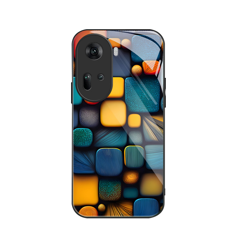 สําหรับ Oppo Reno11&Oppo Reno 11 5G CPH2599 , สี่เหลี่ยมเล็กสีสันสดใส ...