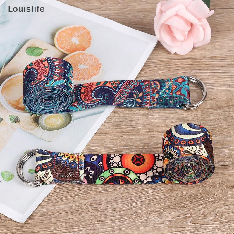 LLPH สายรัดโยคะ เชือกสีพิมพ์ ปรับเข็มขัด ทำความสะอาดได้ | Shopee Thailand