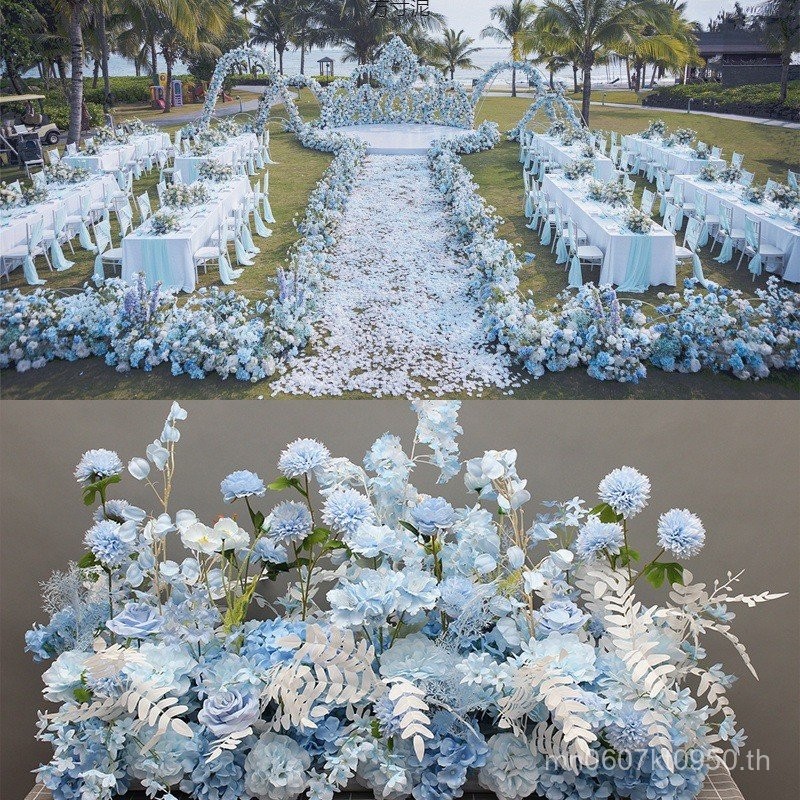 ดอกไม้ไหม Luyin ตกแต่งขนาดใหญ่ การจัดดอกไม้ใหม่ ดอกไม้ตั้งพื้น โต๊ะงาน ...