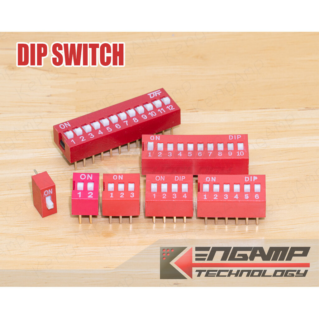 (มีตัวเลือก) [SW] DIP Switch Slide Type 1-12P 2.54mm Pitch | Shopee ...