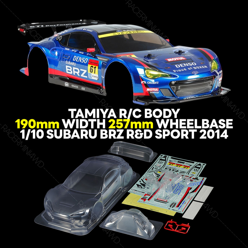 TAMIYA 1/10 R/C Subaru BRZ R&D Sport 2014 Rd.2 Fuji Body Parts Set ...