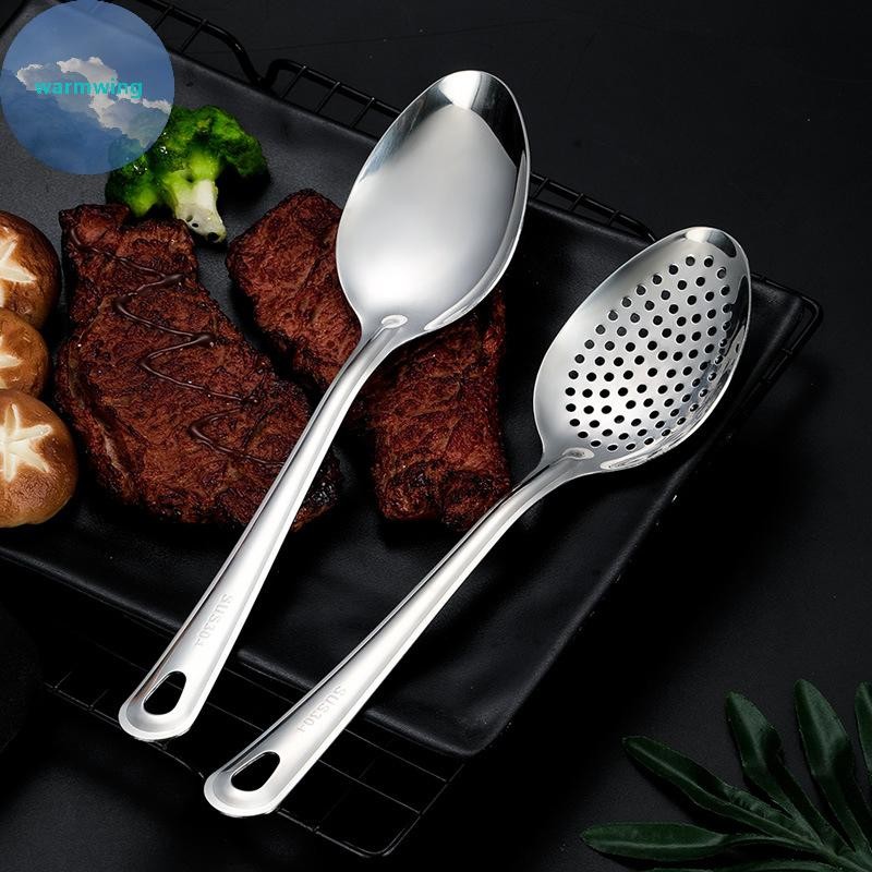 Warmwing สแตนเลสช้อนกรองกระชอนครัวช้อนช้อนกรองอาหาร Scoop Perforated Skimmer กระชอน TH | Shopee ...