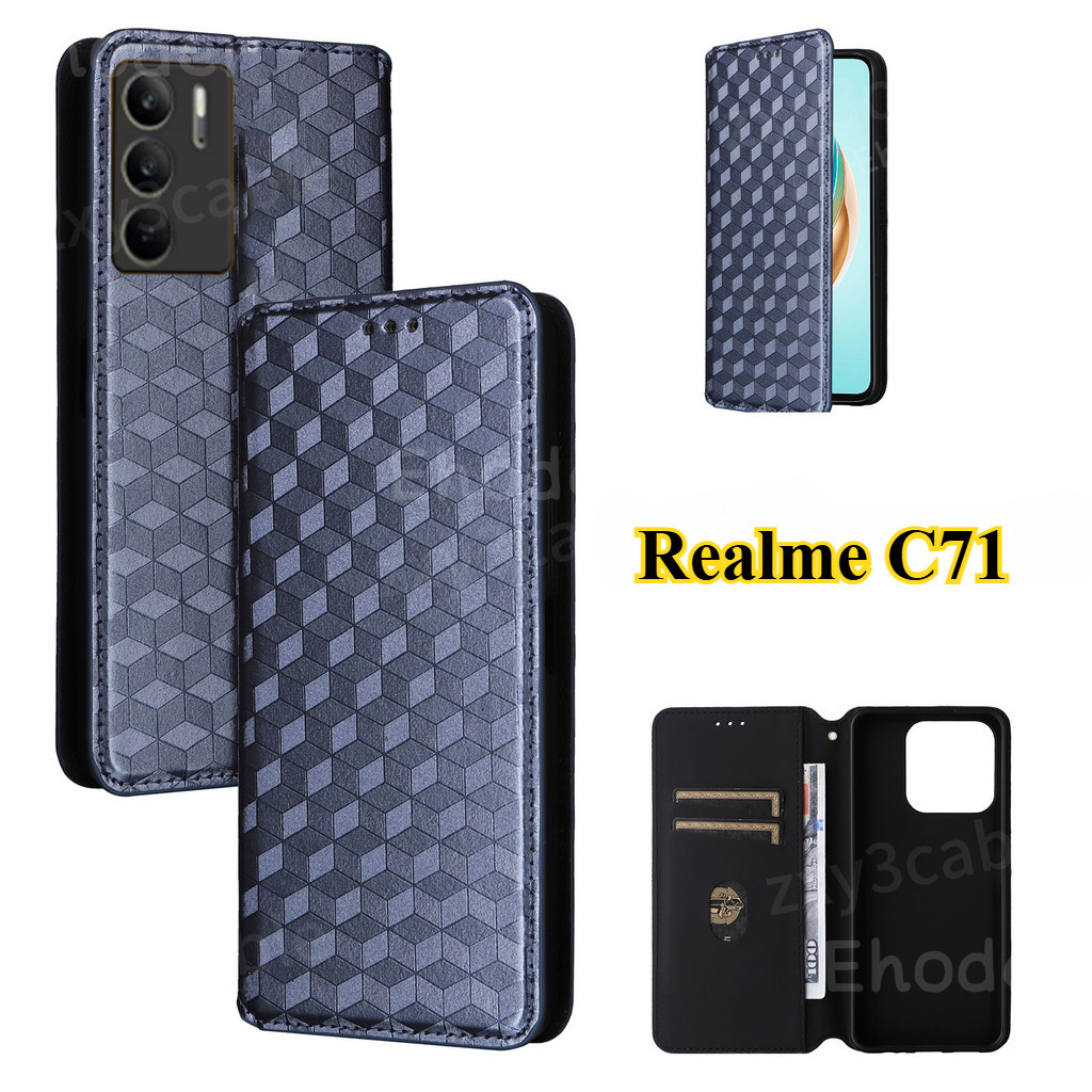 Realme C71 4G 2025 เคสโทรศัพท์พลิกหรูหราปลอกหนังสําหรับ RealmeC71 C 71 ...