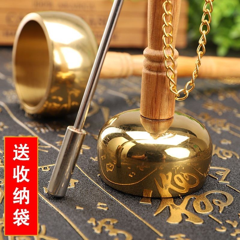 (ใหม่) ทองเหลืองไม้จับ Induc Xin วัด Chant พระพุทธรูป Props ไม้จับ ...