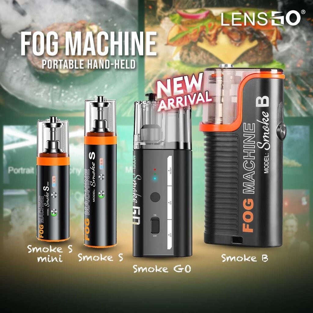 LENSGO Smoke S GO B Fog Machine Portable Hand-Held เครื่องสร้างหมอกควัน ...