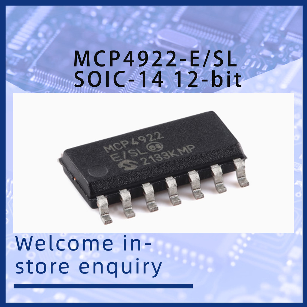 MCP4922 MCP4922-E/SL SOIC-14 ชิป DAC เอาต์พุตคู่ 12 บิต | Shopee Thailand
