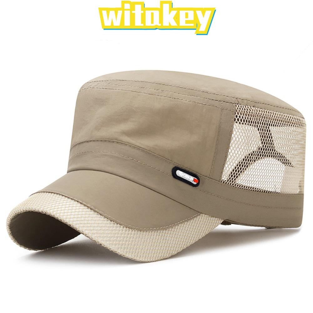 หมวก WITAKEY แบบแบนตาข่ายและเบสบอล ป้องกันยูวี ระบายอากาศดี เหมาะทุกฤดูกาล ปี 2024 | Shopee Thailand
