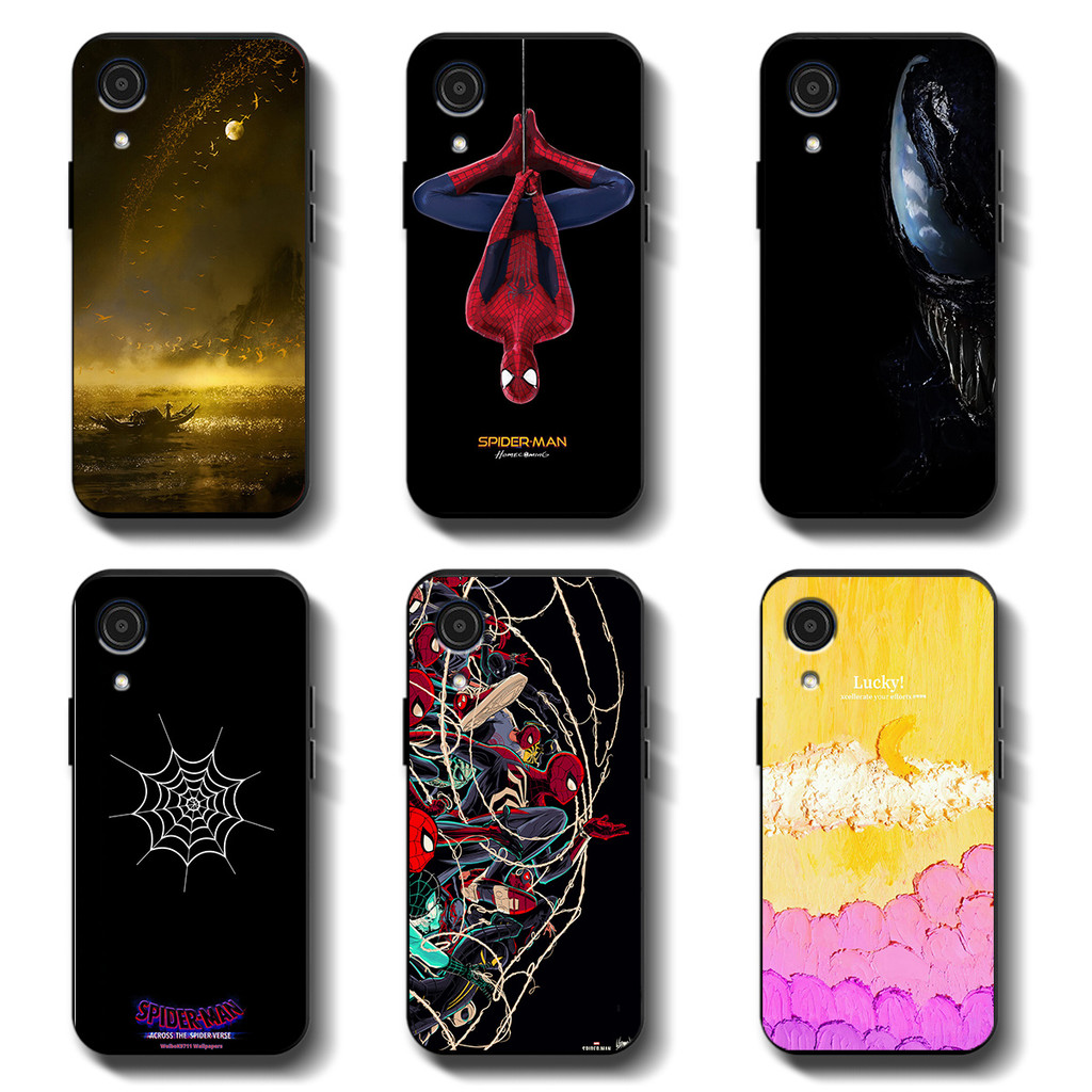 ปลอกอ่อนสีดําสําหรับ Samsung Galaxy A03 core Anti-Scratch กล้องป้องกันกรณี UV สีออกแบบ TPU กรณี ...