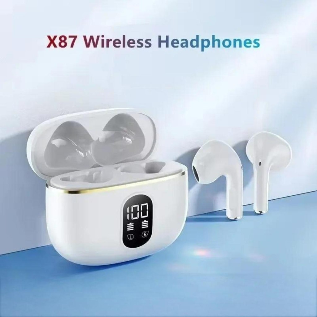 KY X87 ไร้สายบลูทูธหูฟังเกมชุดหูฟังสเตอริโอเพลง Touch Control Calling TWS หูฟังกีฬาหูฟังธุรกิจ ...