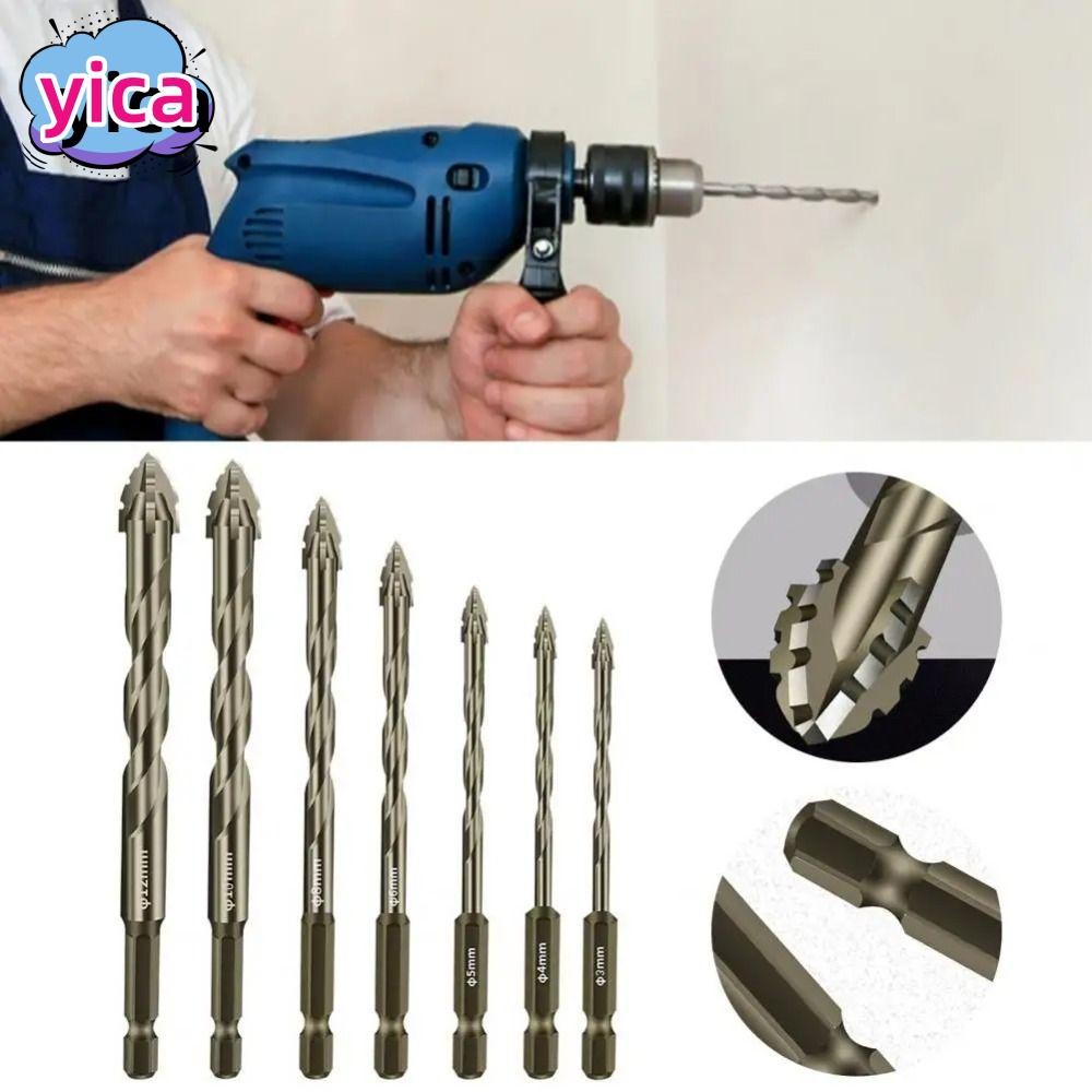 YICA ดอกสว่านกระเบื้อง, หัวหยัก Skewed ดอกสว่านประหลาด, คุณภาพสูงสี่ขอบ ...